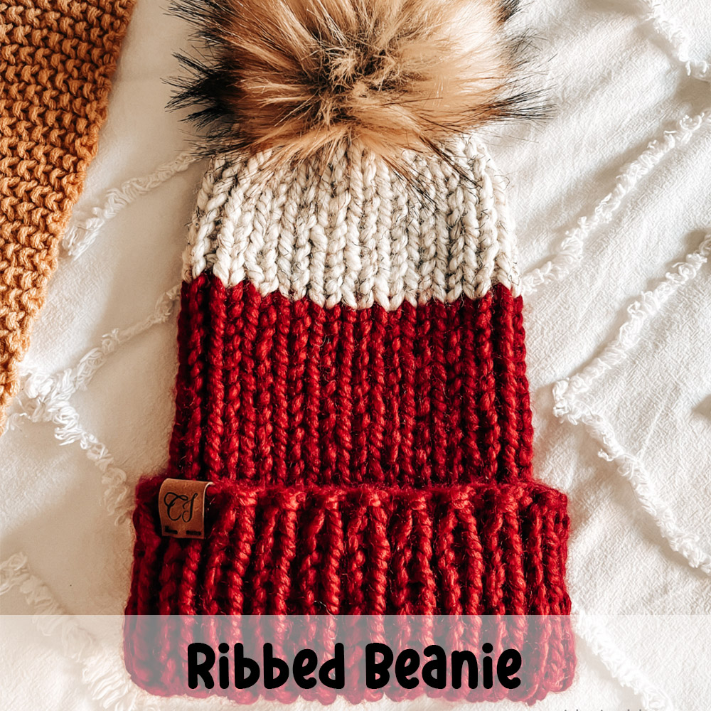 Luna beanie. Free knitting pattern and video tutorial - CJ Design Blog