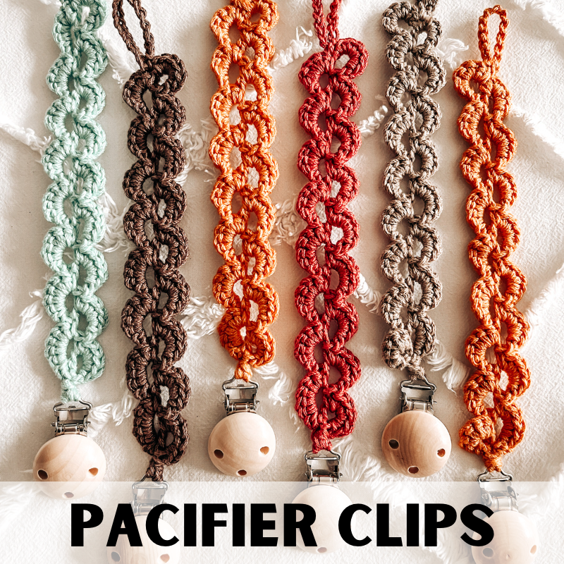 Easy Crochet Pacifier Clip To Make in 15 Minutes - CJ Design Blog