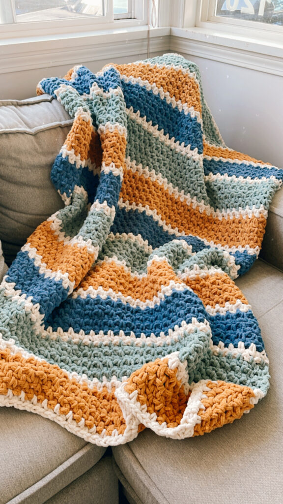 Easiest crochet blanket ever. Free pattern and video. Dani’s Blanket ...