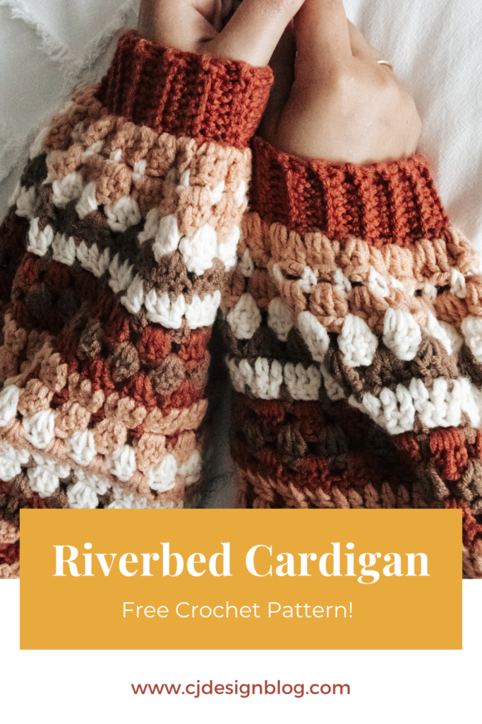 Free Crochet Pattern: The Beautiful Riverbed Cardigan - CJ Design Blog