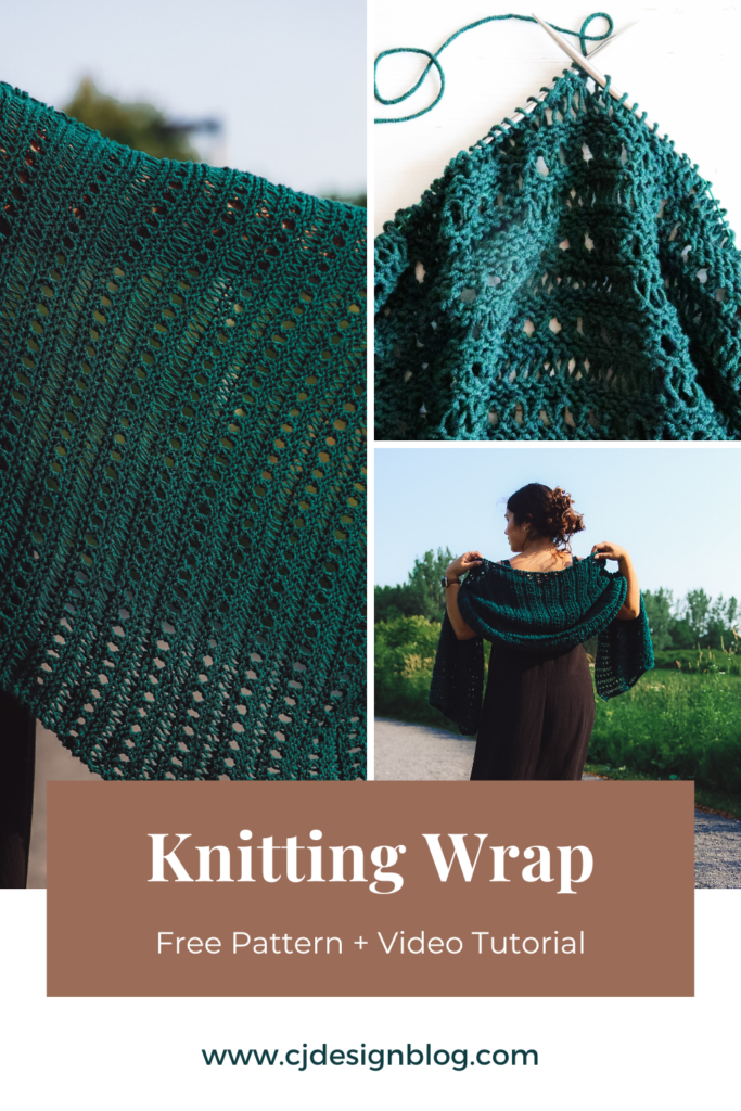 Evening Glow Wrap: A Free Knitting Pattern And Video Tutorial! - CJ ...