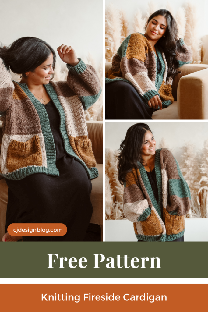 How To Knit The Fireside Cardigan: A Free Pattern - CJ Design Blog