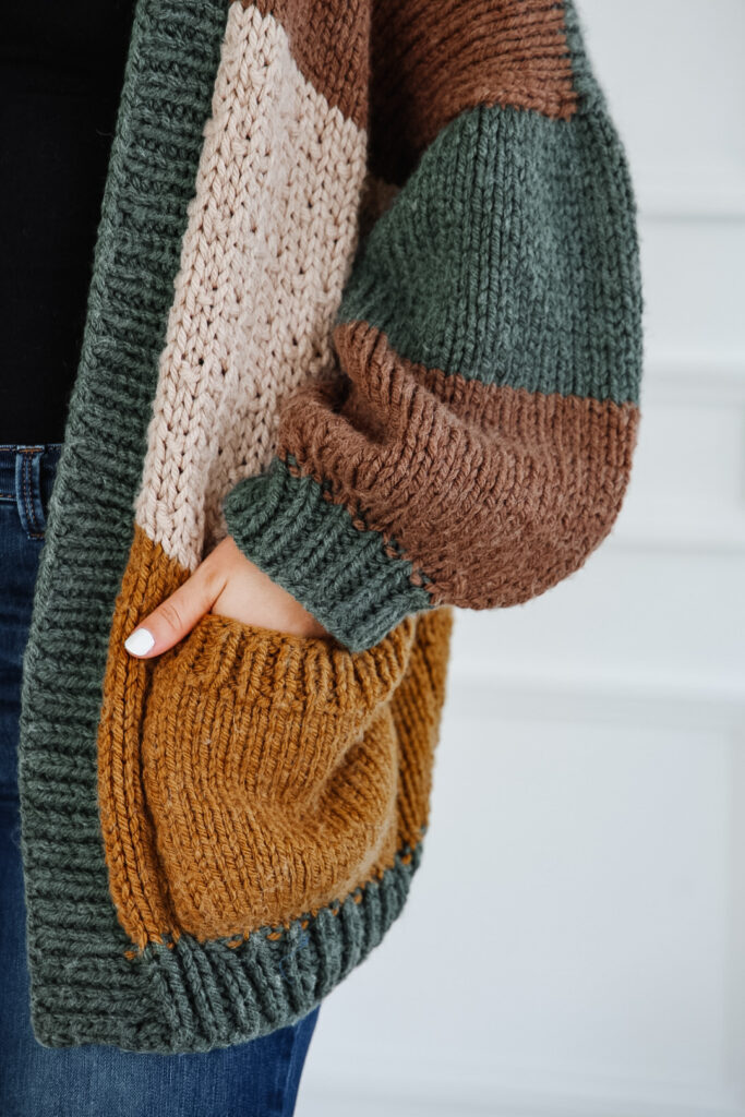 How To Knit The Fireside Cardigan: A Free Pattern - CJ Design Blog