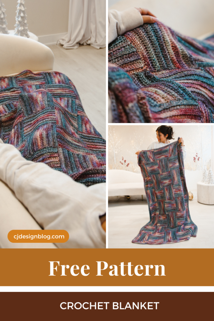 Log Cabin Blanket – Free Crochet Pattern & Video - CJ Design Blog